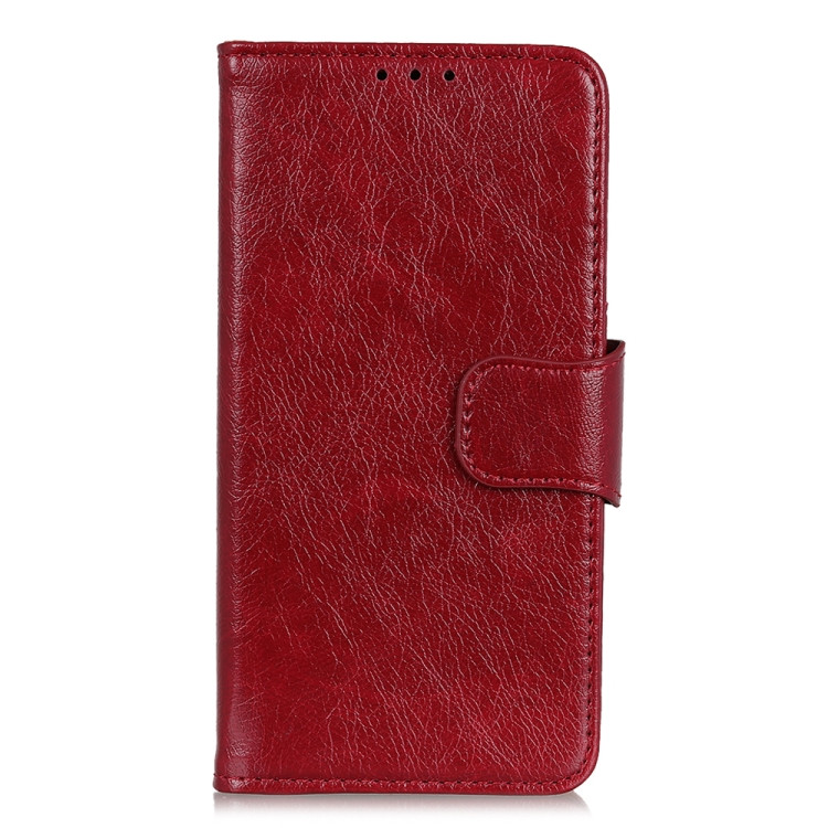 iPhone 15 Nappa Texture Leather Case - Red