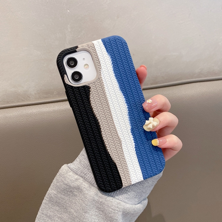 iPhone 13 Pro Max Herringbone Texture Silicone Protective Case ...