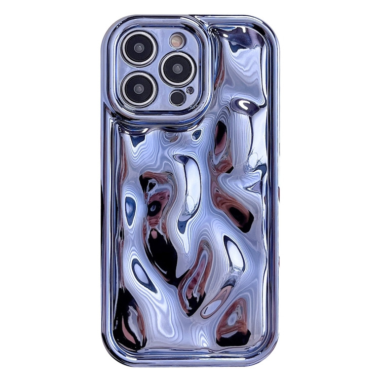 iPhone 13 Pro Max Electroplating Meteorite Texture TPU Phone Case - Blue