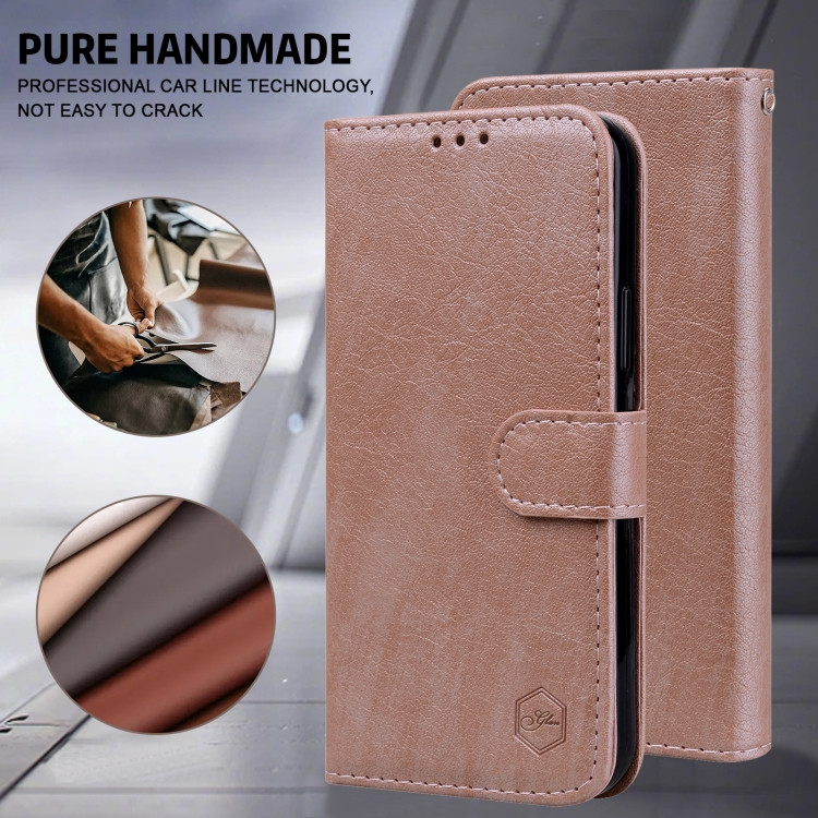 iPhone 13 Pro Skin Feeling Oil Leather Texture PU + TPU Phone Case ...