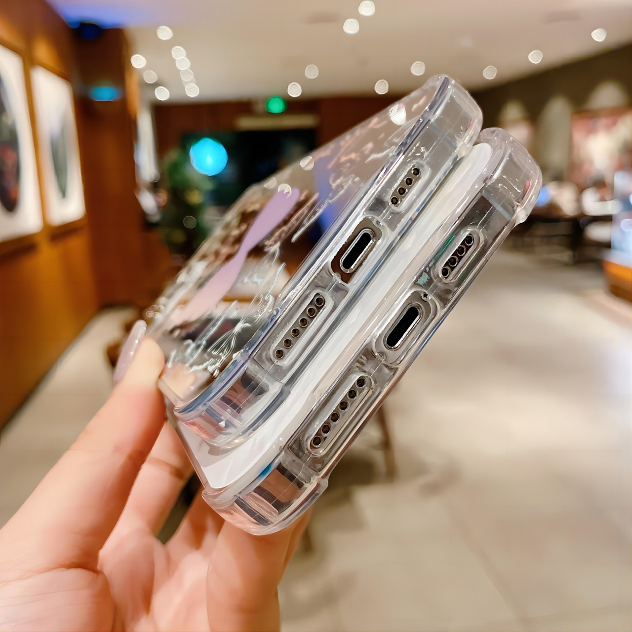 iPhone 13 mini Color Painted Mirror Phone Case - Out Space