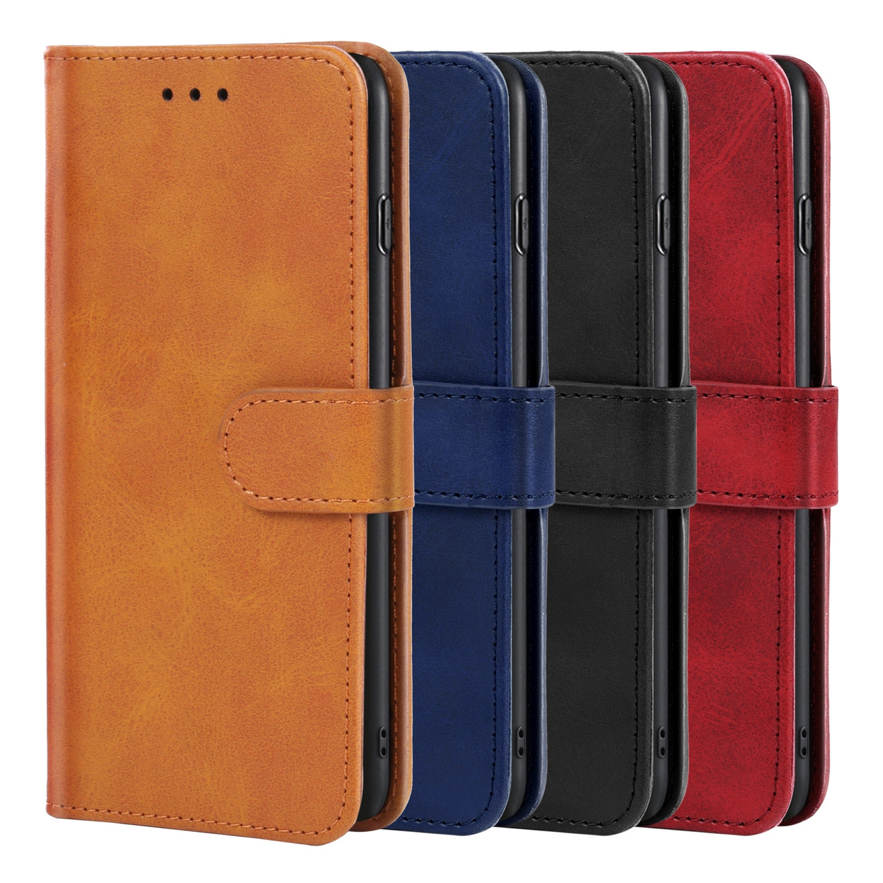 Alcatel 1L Pro 2021 Leather Phone Case - Red
