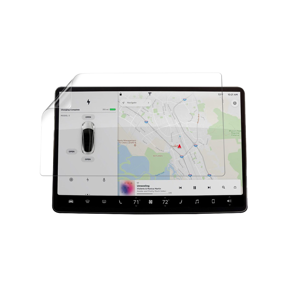 Tesla Model 3 Touchscreen (15) Screen Protector - Silk