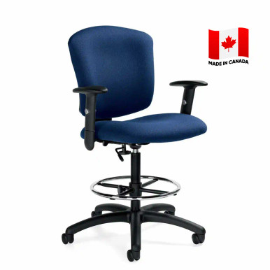 Supra X, Medium Back, Height Adjustable Stool, Global, Toronto