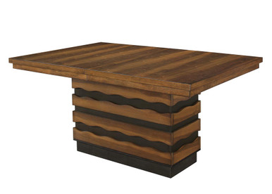 The Octavia Rustic Sappy Walnut Dining Table available at Cupp's ...