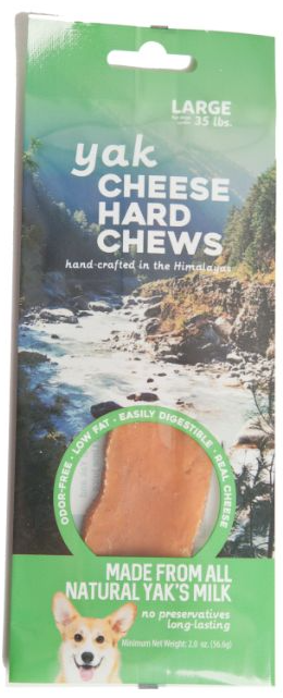 Nature's Own Yak Cheese Stick Dog Treat Large 1oz 2pk - Vermont Pet ...