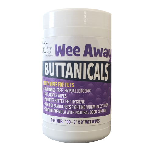 Wee Away Buttanical Wipes 100 Ct - Vermont Pet Food and Supply