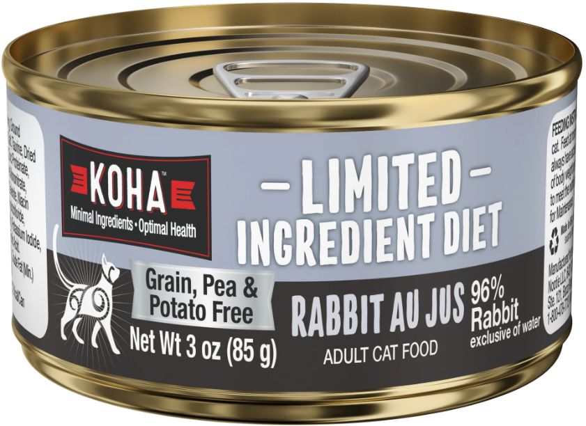 Koha Limited Ingredient Diet Rabbit Pate Cat Food 3oz - Vermont Pet ...