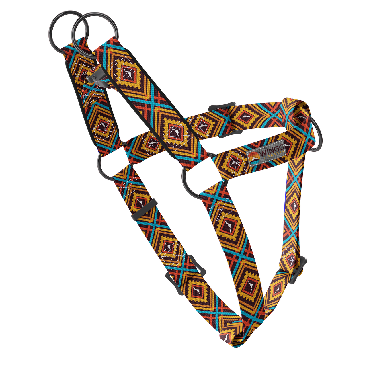 Wingo Suzie Dog Harness Medium Wingo Mosaic - Vermont Pet Food and Supply