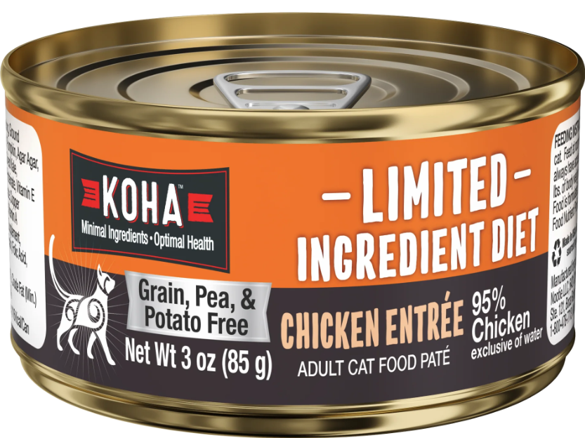 Koha Limited Ingredient Diet Chicken Pate Cat Food 3oz - Vermont Pet ...
