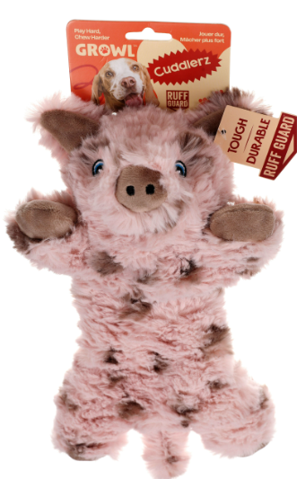 Growl Cuddlerz Pig - Vermont Pet Food and Supply