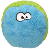 Cycle Dog USA Made Duraplush FuzzBall Blue Green Large Dog Toy ...