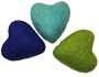 Dharma Dog Karma Cat Wool Hearts Cat Toy Assorted Singles Colors ...