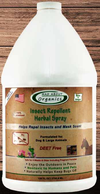 Mad About Organic Dog & Horse Insect Repellent 1 gallon - Vermont Pet ...
