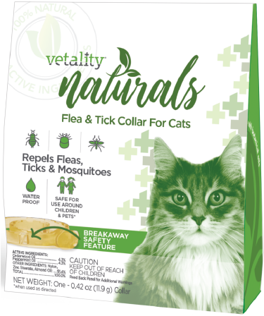 Vetality Naturals Flea & Tick Collar Cat 4 month - Vermont Pet Food and ...