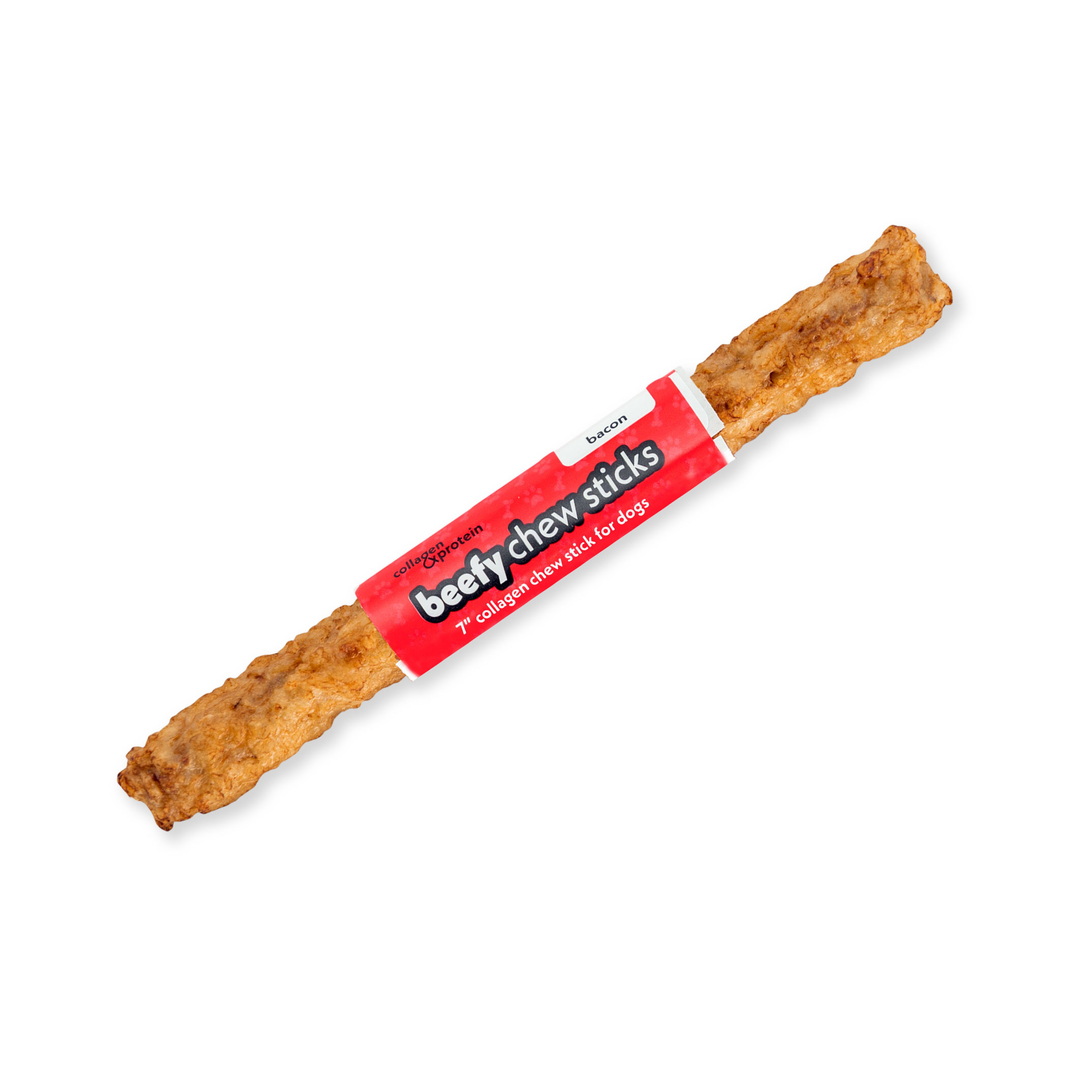 Frankly Collagen Beefy Stick Bacon 7" - Vermont Pet Food and Supply