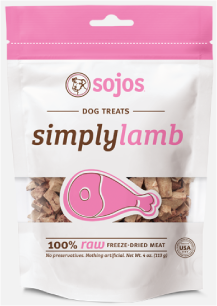 Sojo's Simply Lamb Dog Treat 4oz - Vermont Pet Food and Supply