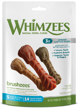 Whimzees Small Toothbrush Dental Chew 7.9oz - Vermont Pet Food and Supply