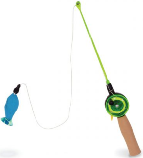 Our Pets Cosmic Fishing Rod With Fish Cat Toy - Vermont Pet Food and Supply
