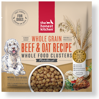 Honest Kitchen Whole Food Clusters Whole Grain Beef Dog Food Sample ...