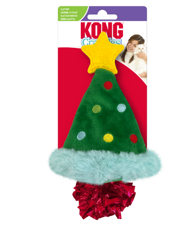 Kong Holiday Crackles Christmas Tree Cat Toy - Vermont Pet Food and Supply