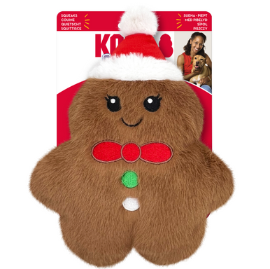 Kong Holiday Snuzzles Mini Gingerbread Brown Medium Dog Toy - Vermont ...