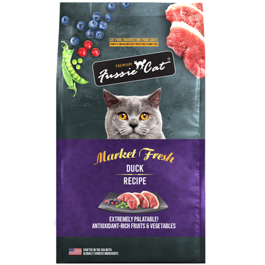 Fussie Cat Market Fresh Duck Formula Dry Cat Food 3.5lb - Vermont Pet ...