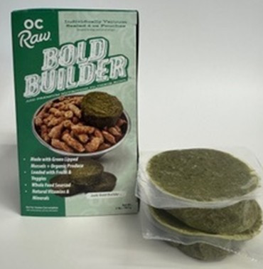 OC Raw Bold Builder Jade Green Lipped Mussels 2lb - Vermont Pet Food ...
