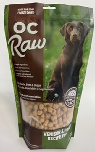 OC Raw Freeze Dried Rox Venison Produce Dog Food 20oz - Vermont Pet ...