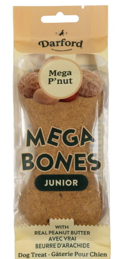 Darford Dog Mega Bone 3.5oz Peanut Butter - Vermont Pet Food and Supply