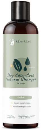 Kin+Kind Cedar Dry Skin Dog Shampoo 12oz - Vermont Pet Food and Supply
