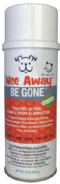 Wee Away Be Gone Pet Stain Odor Eliminator Remover for Dogs Cats 15oz ...