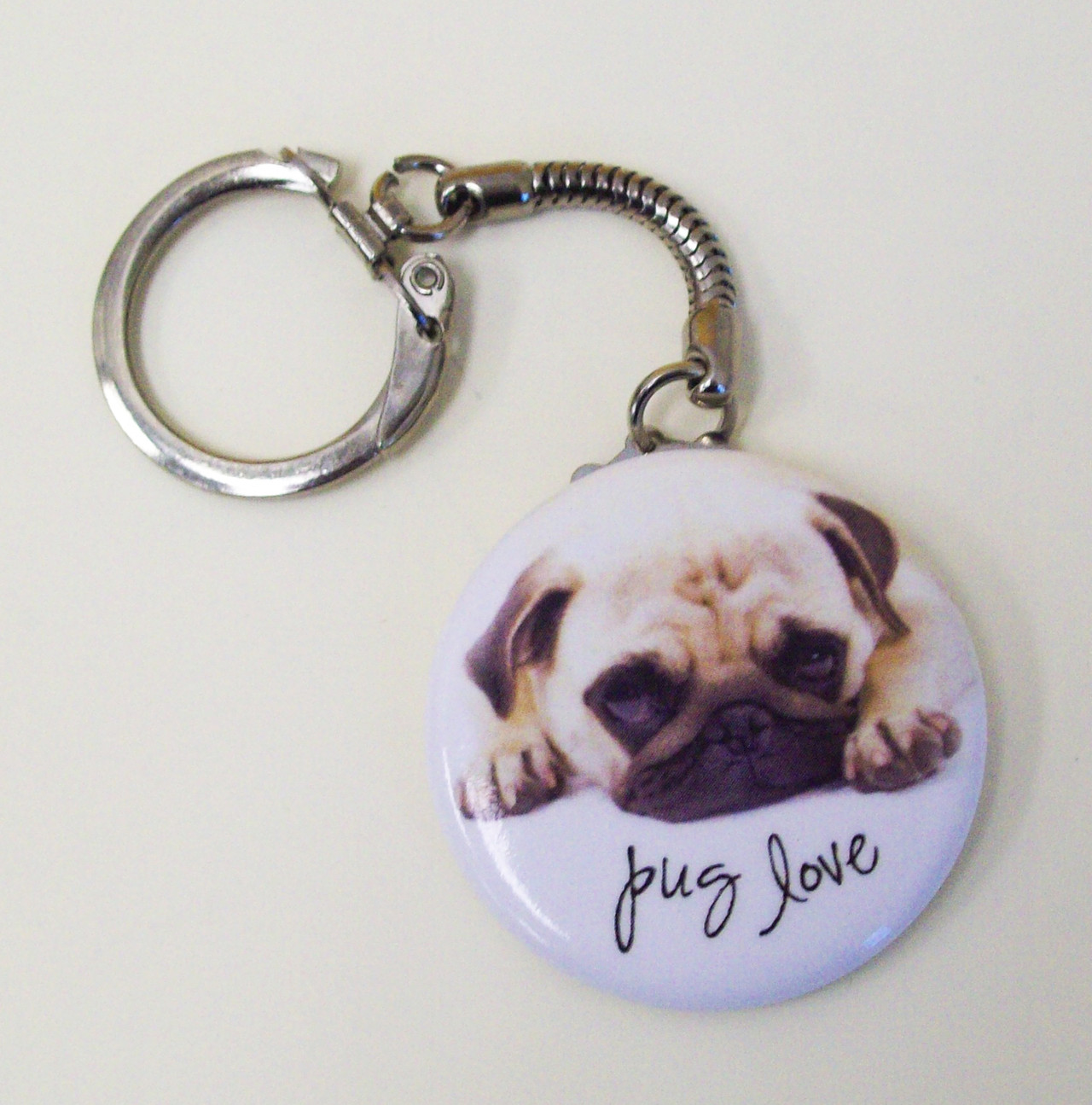 1.50" Tecre CHAIN Key Chain Button Parts 1-1/2 Inch - 100 pcs-FREE ...