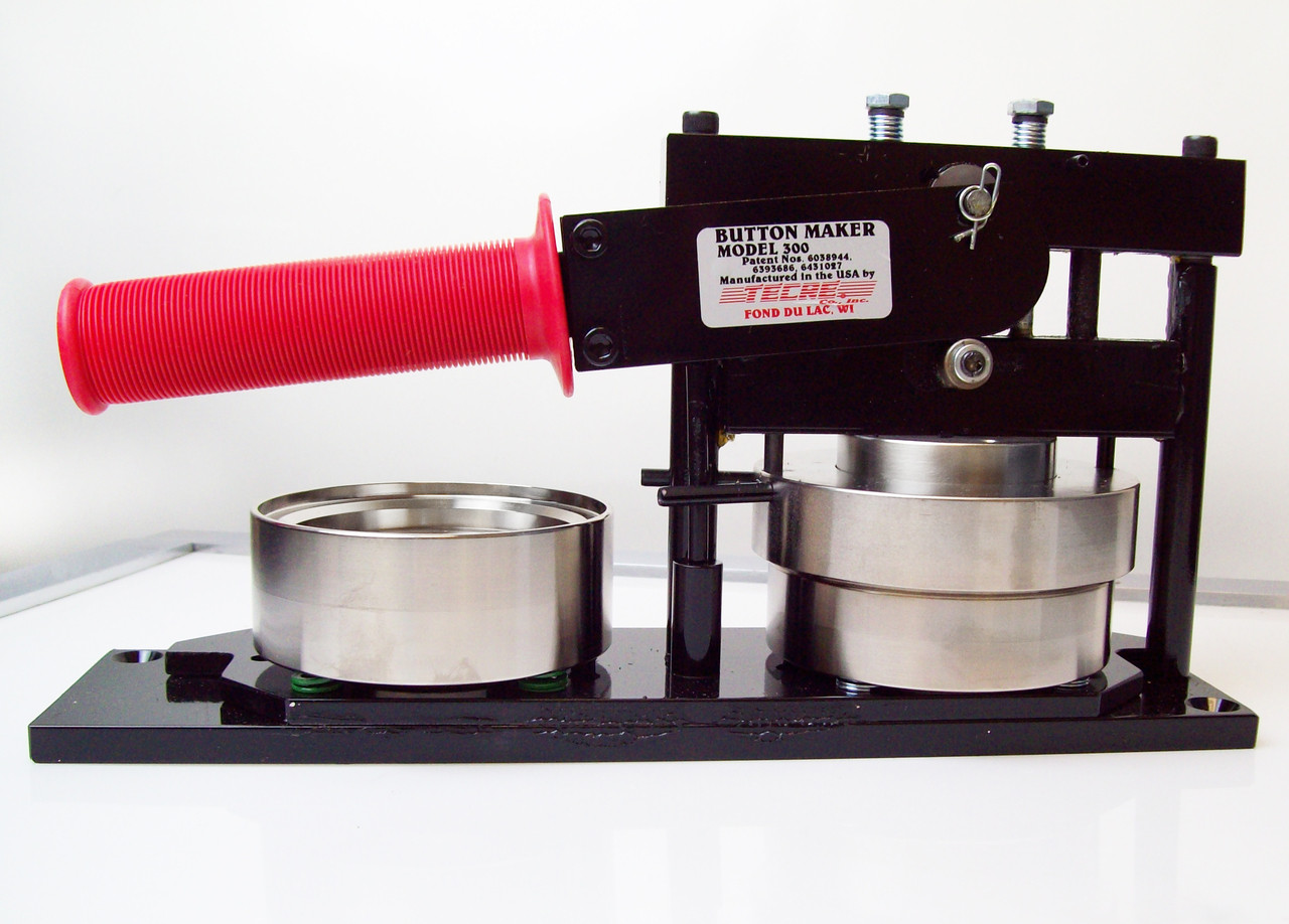 3" FABRIC Button Making Kit - Machine, Fixed Rotary Circle Cutter, 500 ...