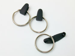 100 Plastic Tabs & Split Rings - For use with Versa Back Parts-WHITE ...