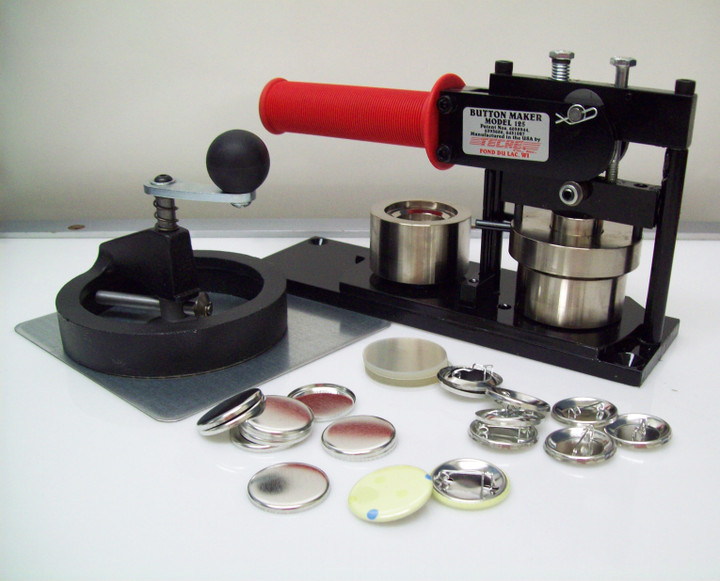 Button Making Kit 1-1/4 Inch - Button Maker Machine, Fixed Rotary ...