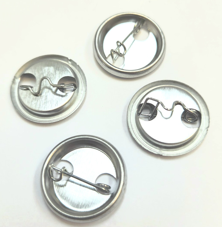 1" Tecre Pin Back Complete Button Parts 1 Inch - 500 pcs-FREE SHIPPING ...