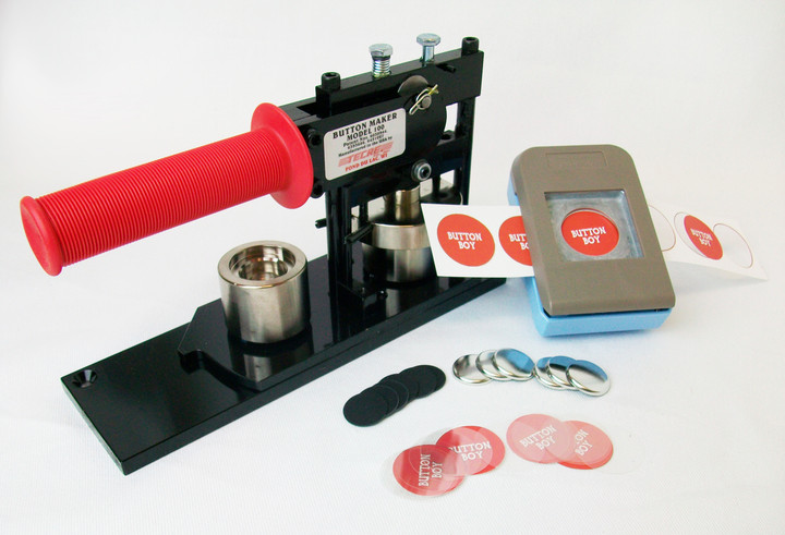 1" Button Making Kit - Button Machine, Button Boy Double Level Hand ...