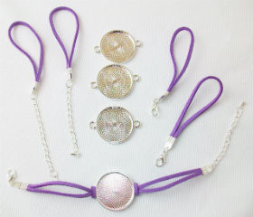Bracelet Kits for 1" Buttons - 23mm Bezel - Enough to make 100 ...