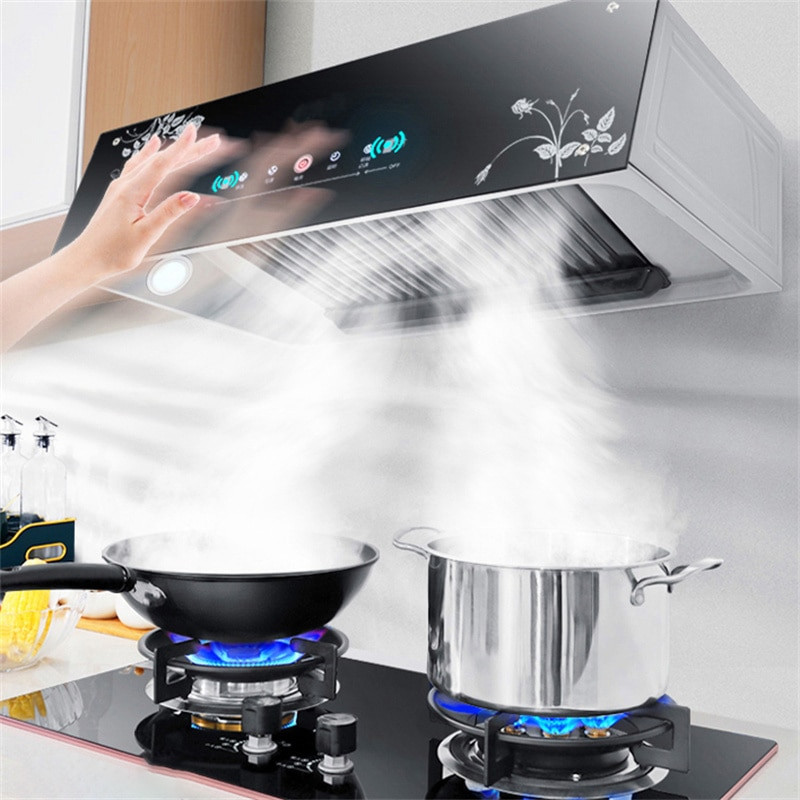 Household Large Suction Ventilator Suction Cooker Hood Kitchen Range ...
