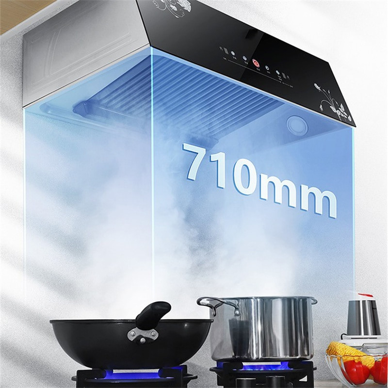Household Large Suction Ventilator Suction Cooker Hood Kitchen Range ...