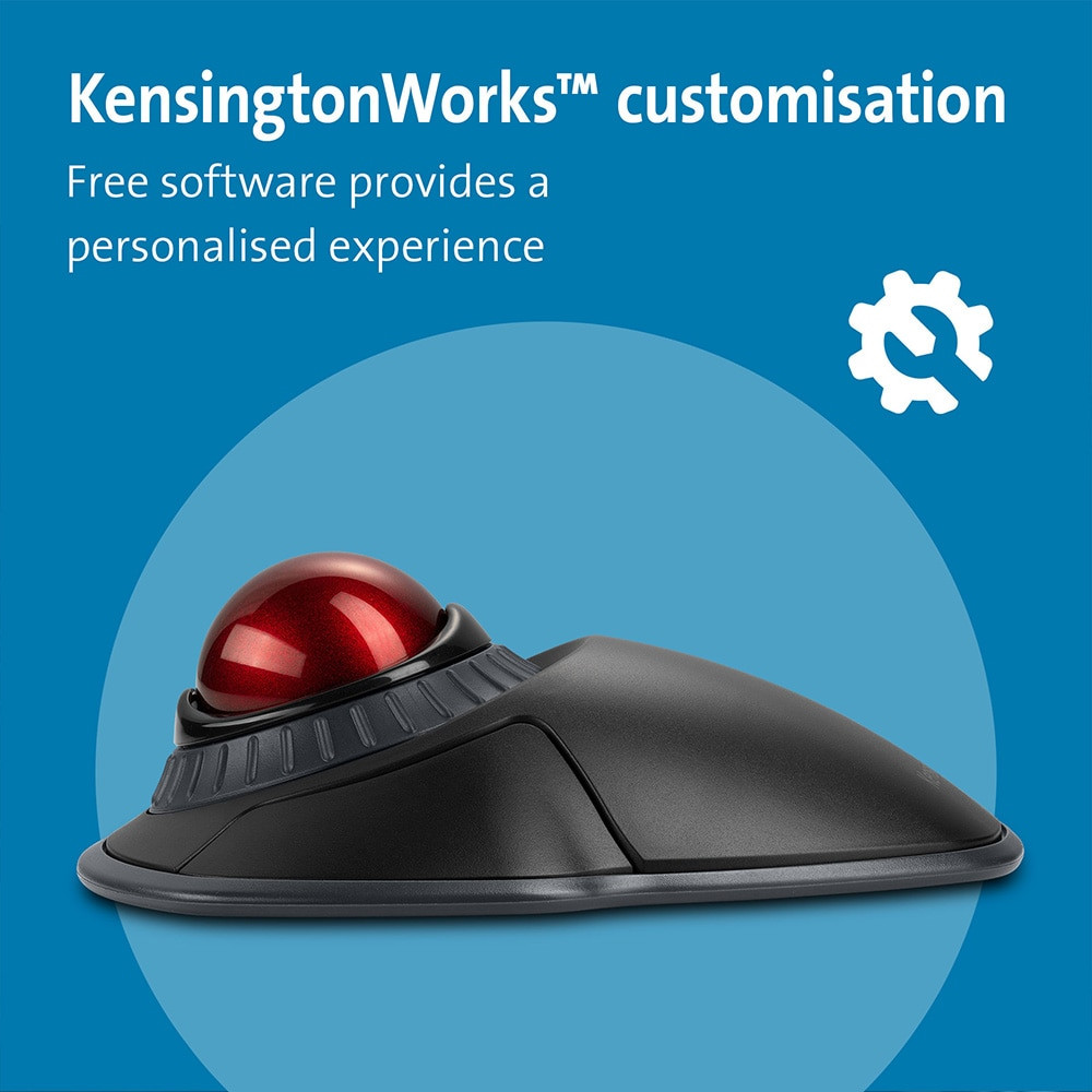 Kensington Wireless Trackball Original Orbit Mouse 2.4GHz+Bluetooth ...