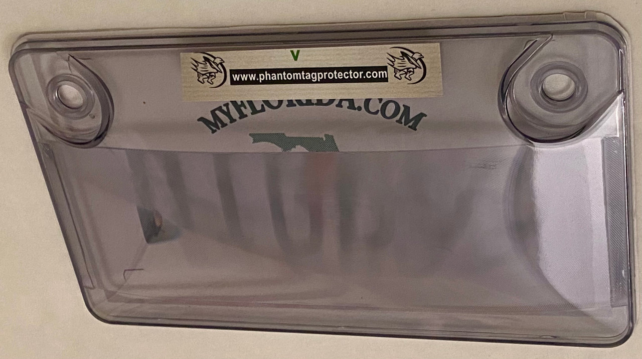 All-New 3RD Gen. PTP Motorcycle Tinted/Smoked License Plate Privacy Shield