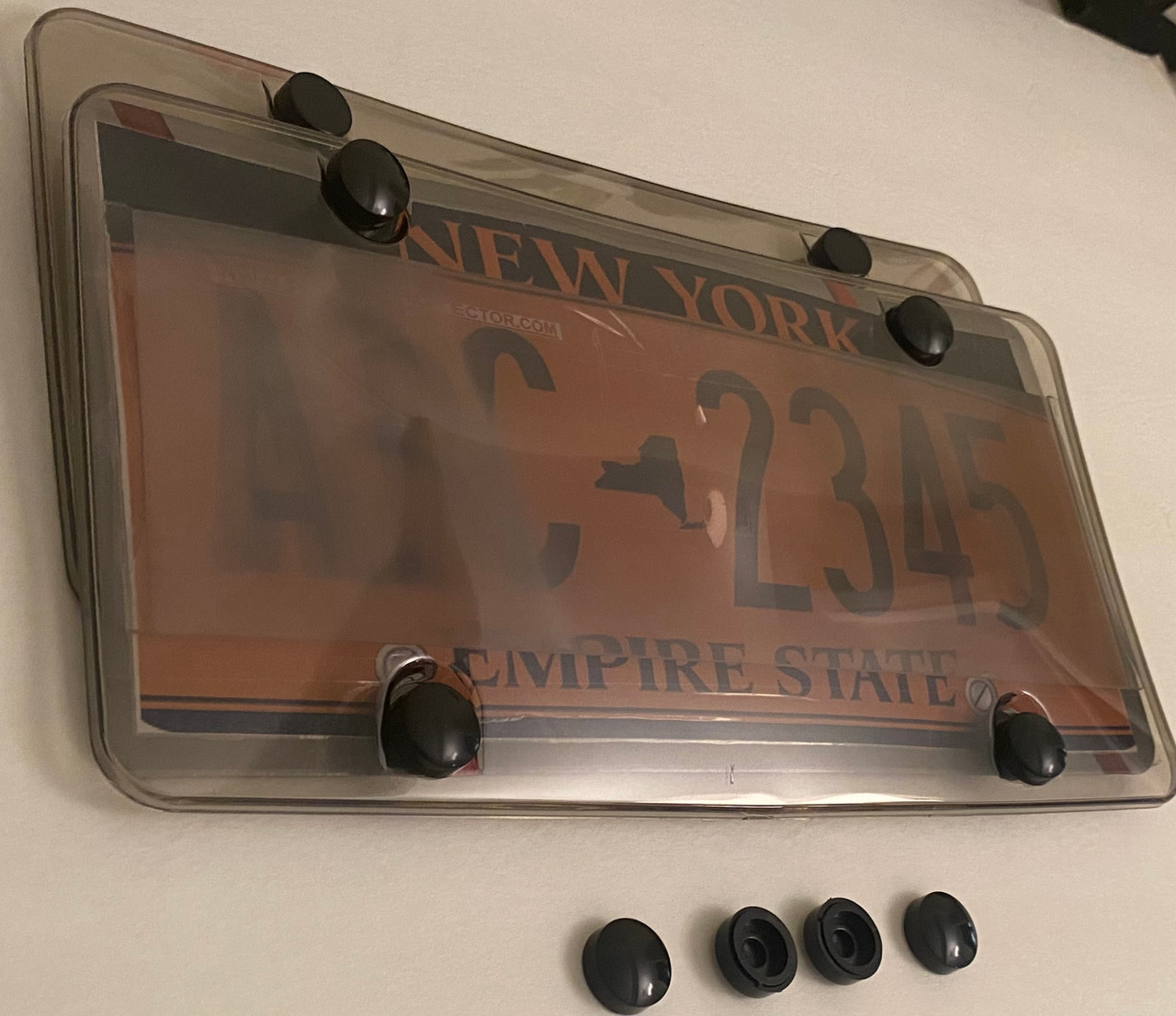 2 x Phantom Tag Protector 1st Gen. Anti Photo Tinted License Plate ...