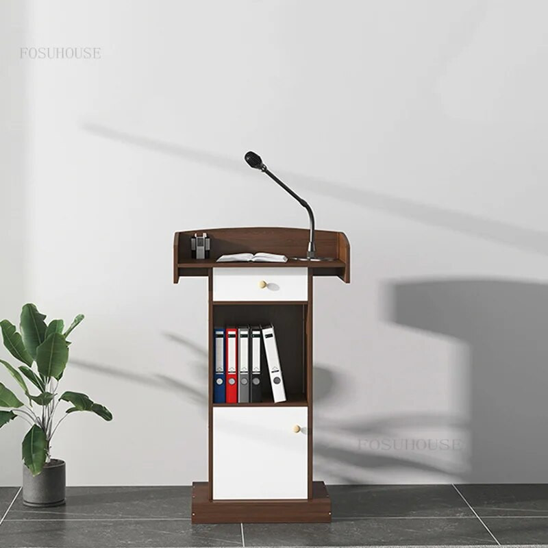 Hotel Office Reception Desks Meeting Room Podium Stand Exhibition Hall ...