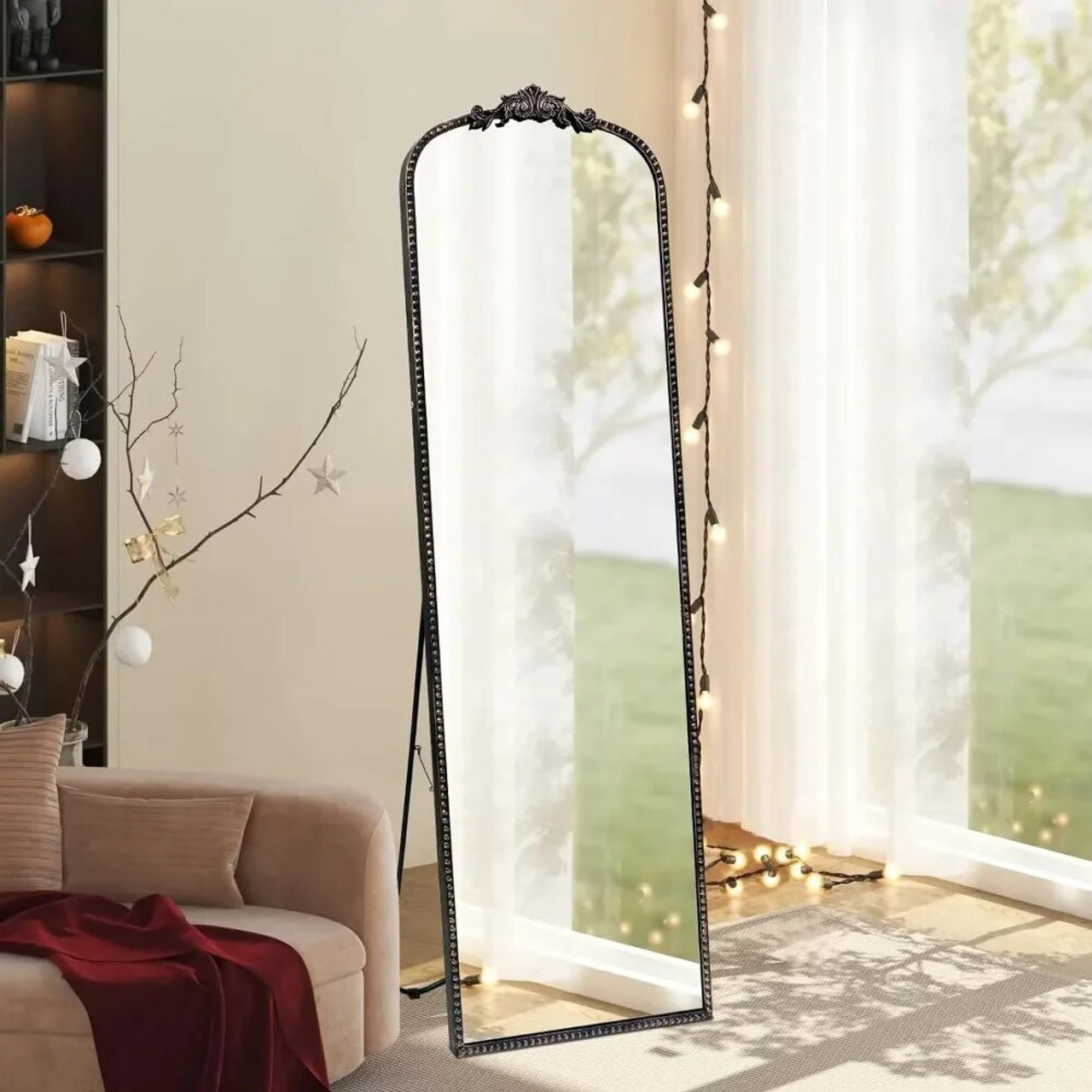 Full Length Fulls Body Floor Mirror Wstand Arched Mirrors For Dressing Free Standing Or Wall