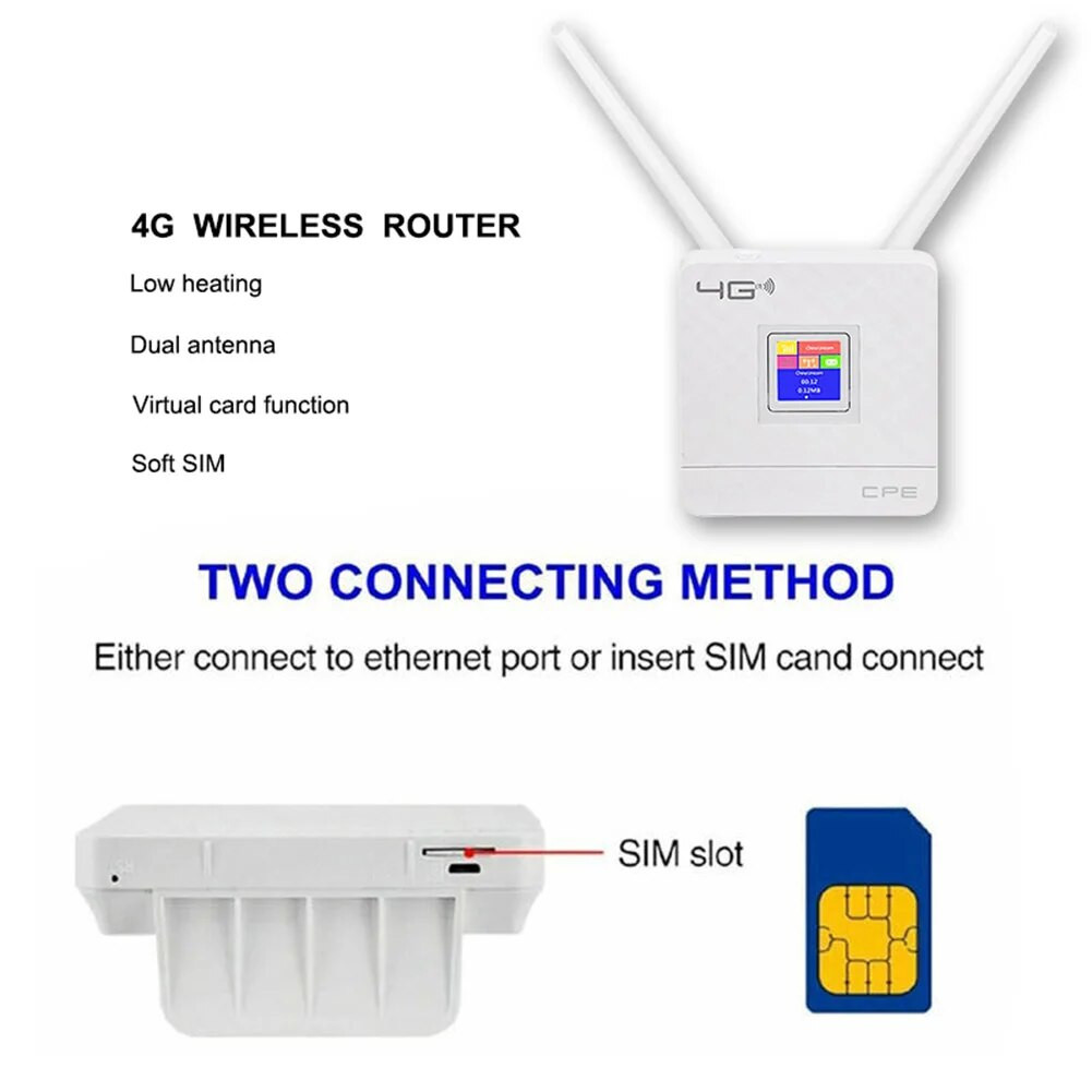 CPE903-E 4G LTE Router 150Mbps Wireless CPE Router External Antenna ...