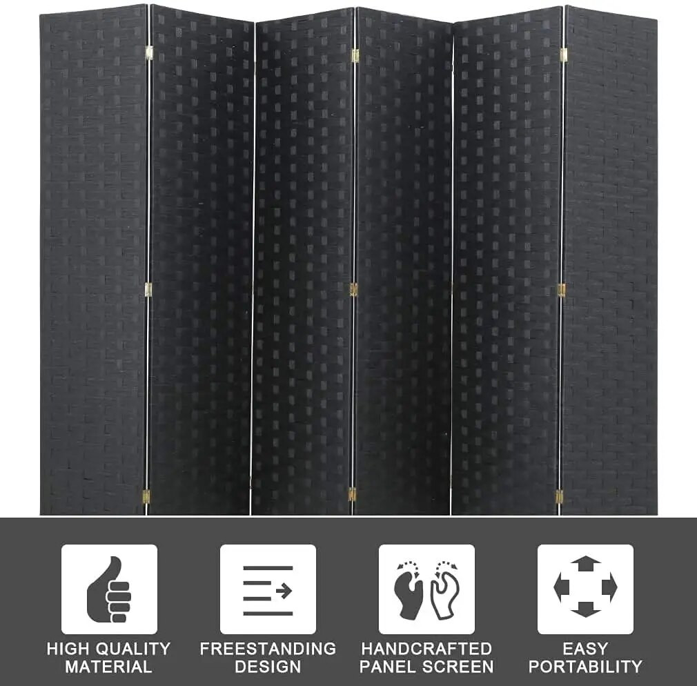 Meet perfect 6 Panel Room Divider, 6 FT Tall & Extra Wide Privacy ...