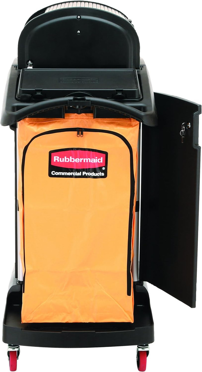 High Security Housekeeping Janitorial Cart with Wheels,
