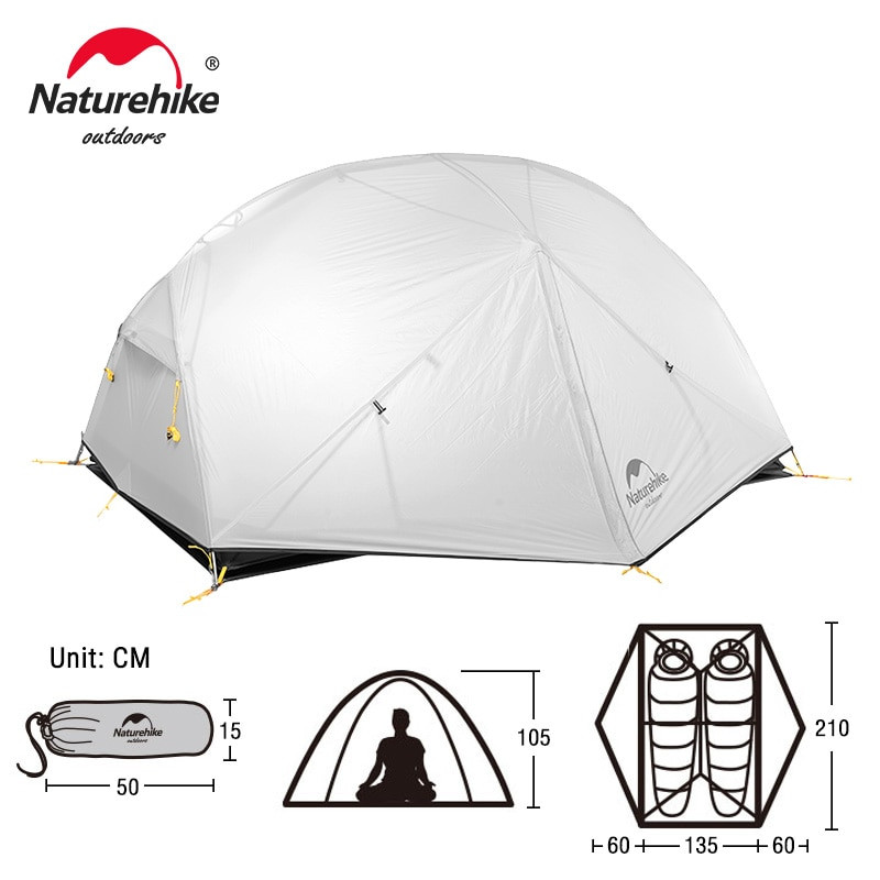 Naturehike Mongar Tent 2 Person Ultralight Travel Tent Double Layer ...